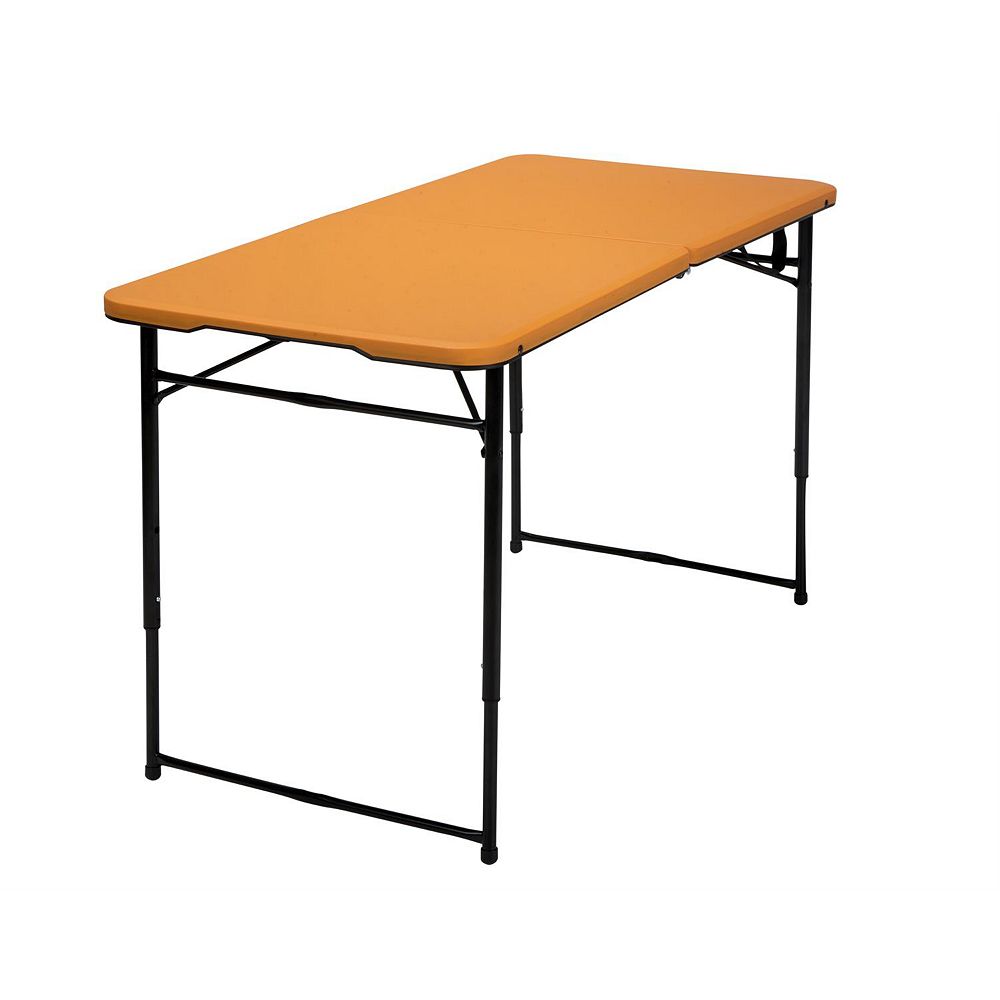 Cosco Table pliante 4' Cosco, Orange | Home Depot Canada