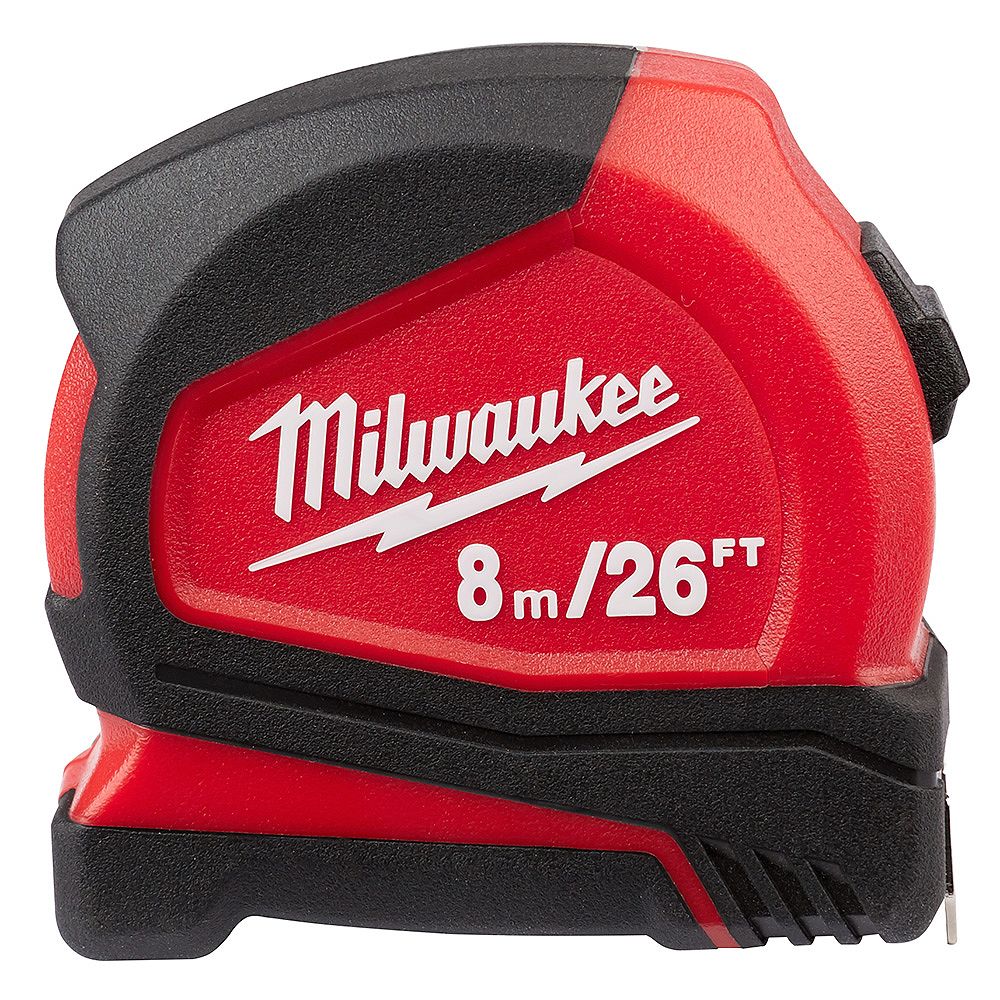 Milwaukee Tool 8 m/26 ft. Compact Tape Measure with 12 ft. Reach | The ...