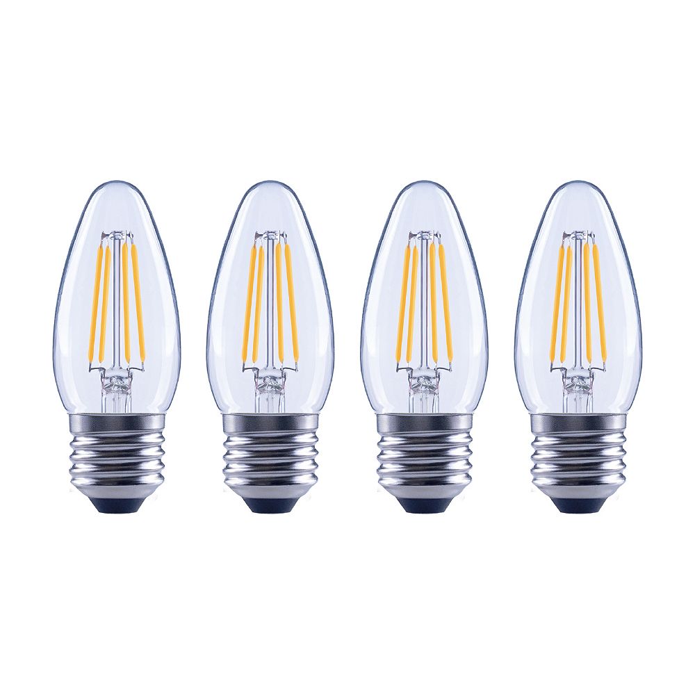 Ecosmart 60W Equivalent Soft White (2700K) B10 Dimmable LED Light Bulb ... Ecosmart 60W Equivalent Soft White (2700K) B10 Dimmable LED Light Bulb ...