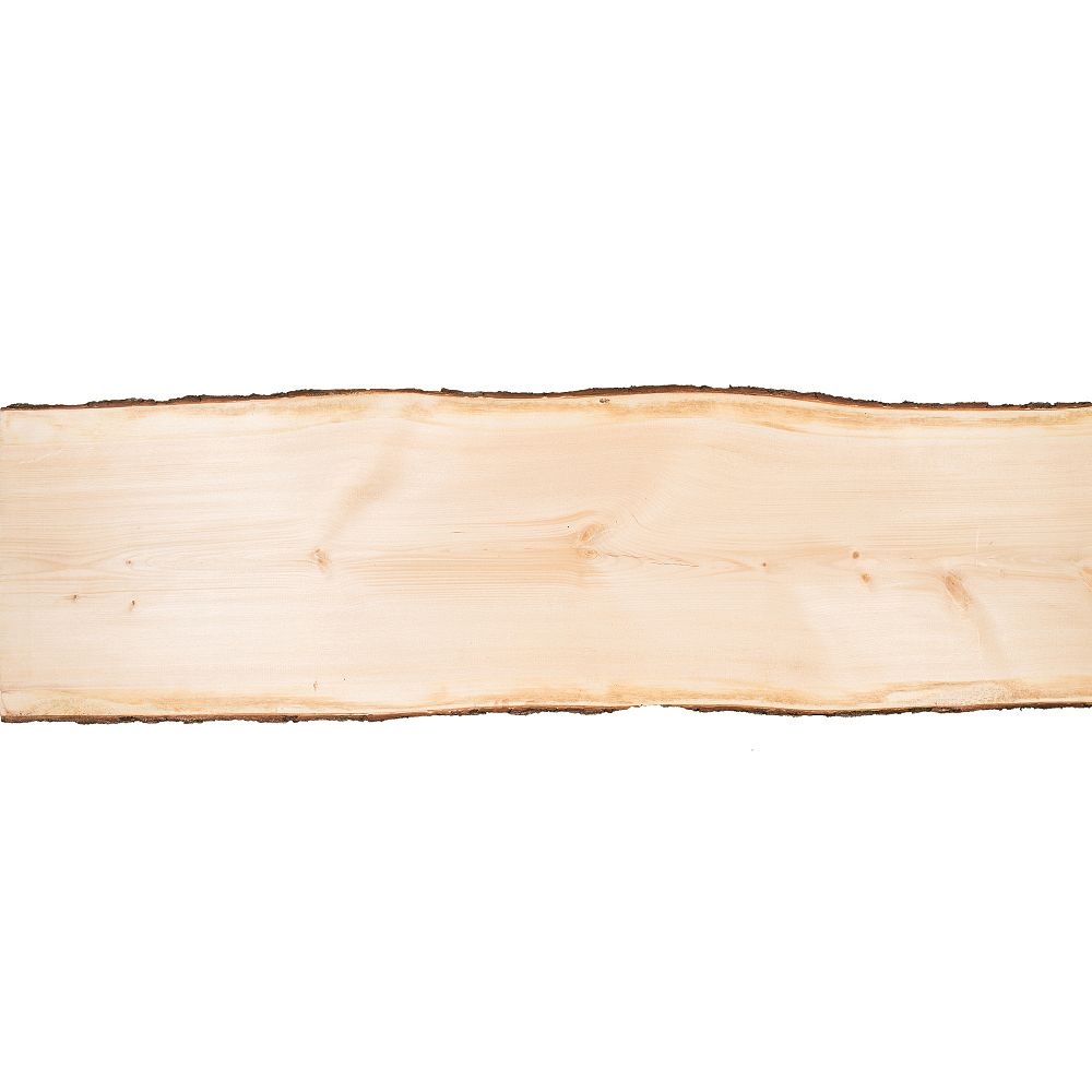 Live Edge Pine Slab 4 ft ( 19-inch to 24-inch wide ) | The Home Depot ...
