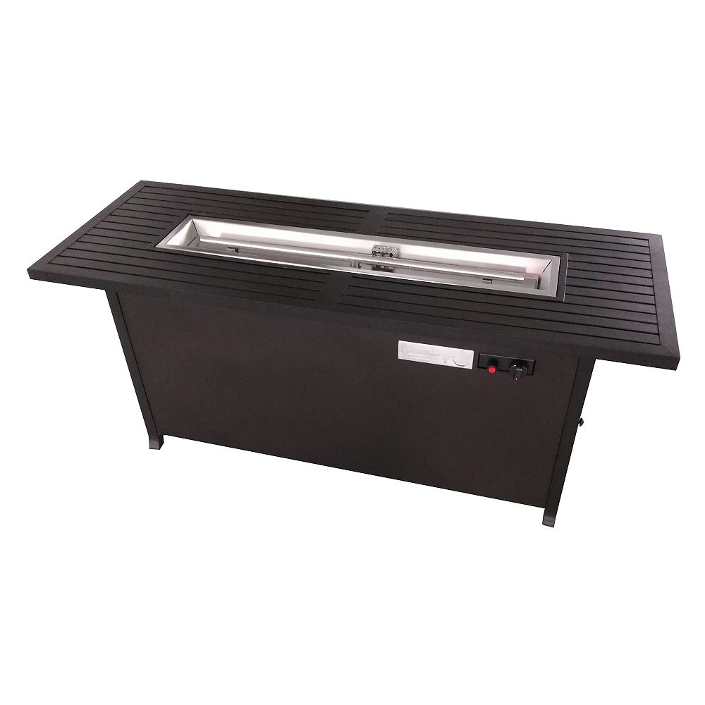 Zen-Temp Rectangular Propane Fire Pit | The Home Depot Canada