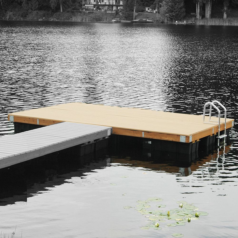 Multinautic Kit de Quai flottant en bois, Franc Bord moyen | Home Depot ...