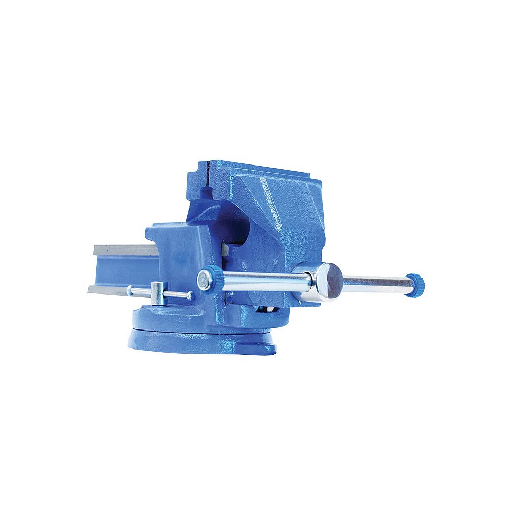 Firm Grip 6-inch Steel Bench Vise with Swivel Base | The Home Depot Canada