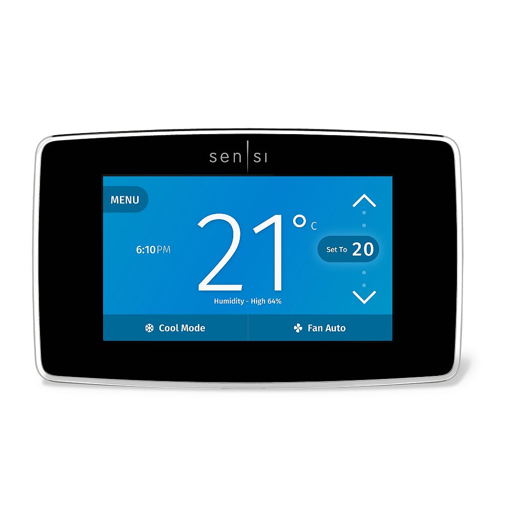 Emerson Sensi Touch Smart Thermostat | The Home Depot Canada Emerson Sensi Touch Smart Thermostat | The Home Depot Canada
