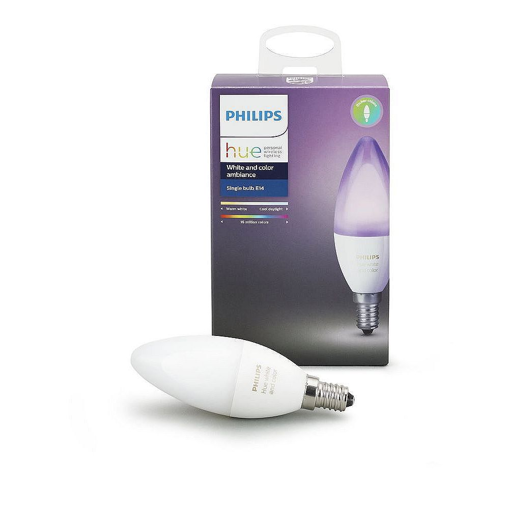 Philips HUE Lustre blanc et couleur, base de chandelier LED Ampoule ...