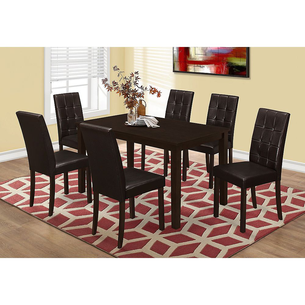 Monarch Specialties Dining Table - 32 Inch X 55 Inch / Cappuccino ...