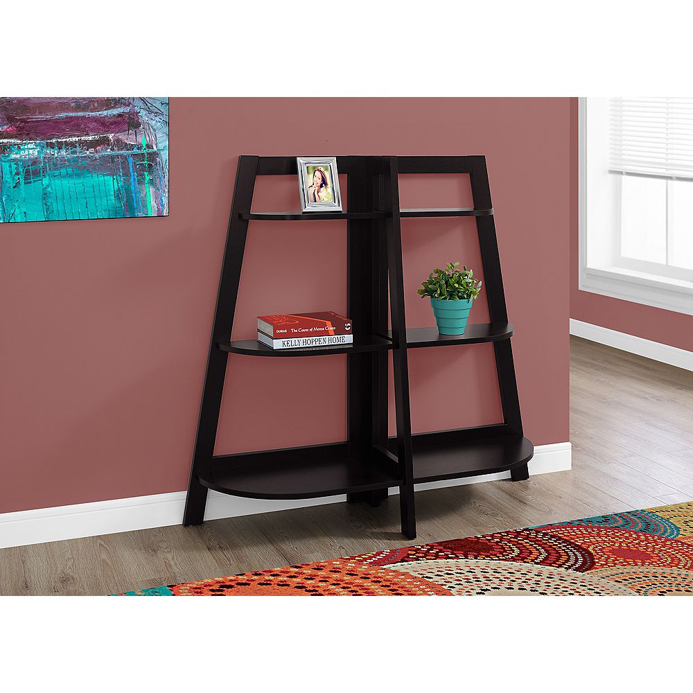 Monarch Specialties 6-Shelf Manufactured Wood Bookcase in Brown | The ...