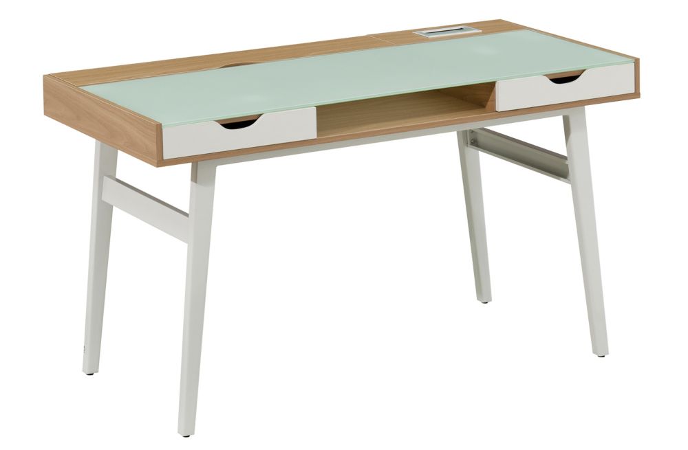 Brassex Inc. Standard Computer Desk in White | The Home Depot Canada