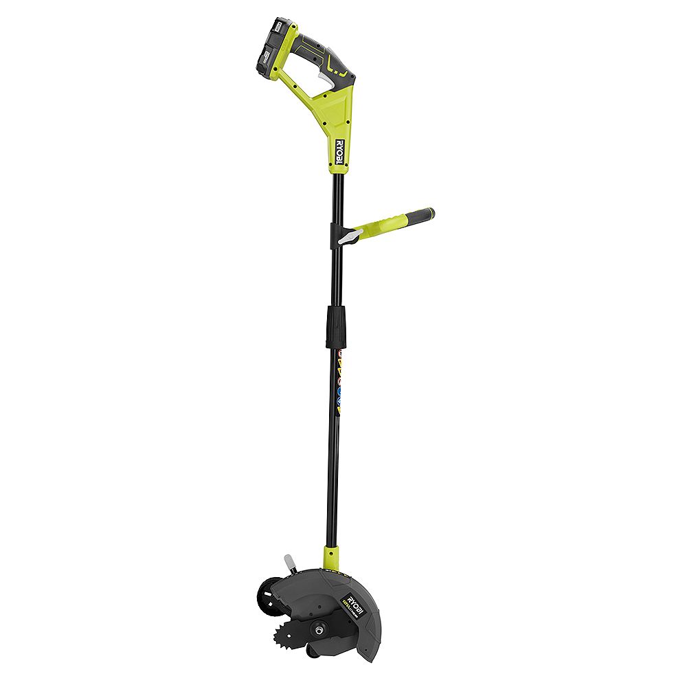 RYOBI 18V ONE+ 9-inch Lithium-Ion Cordless Edger w/ 1.3 Ah Battery and ...
