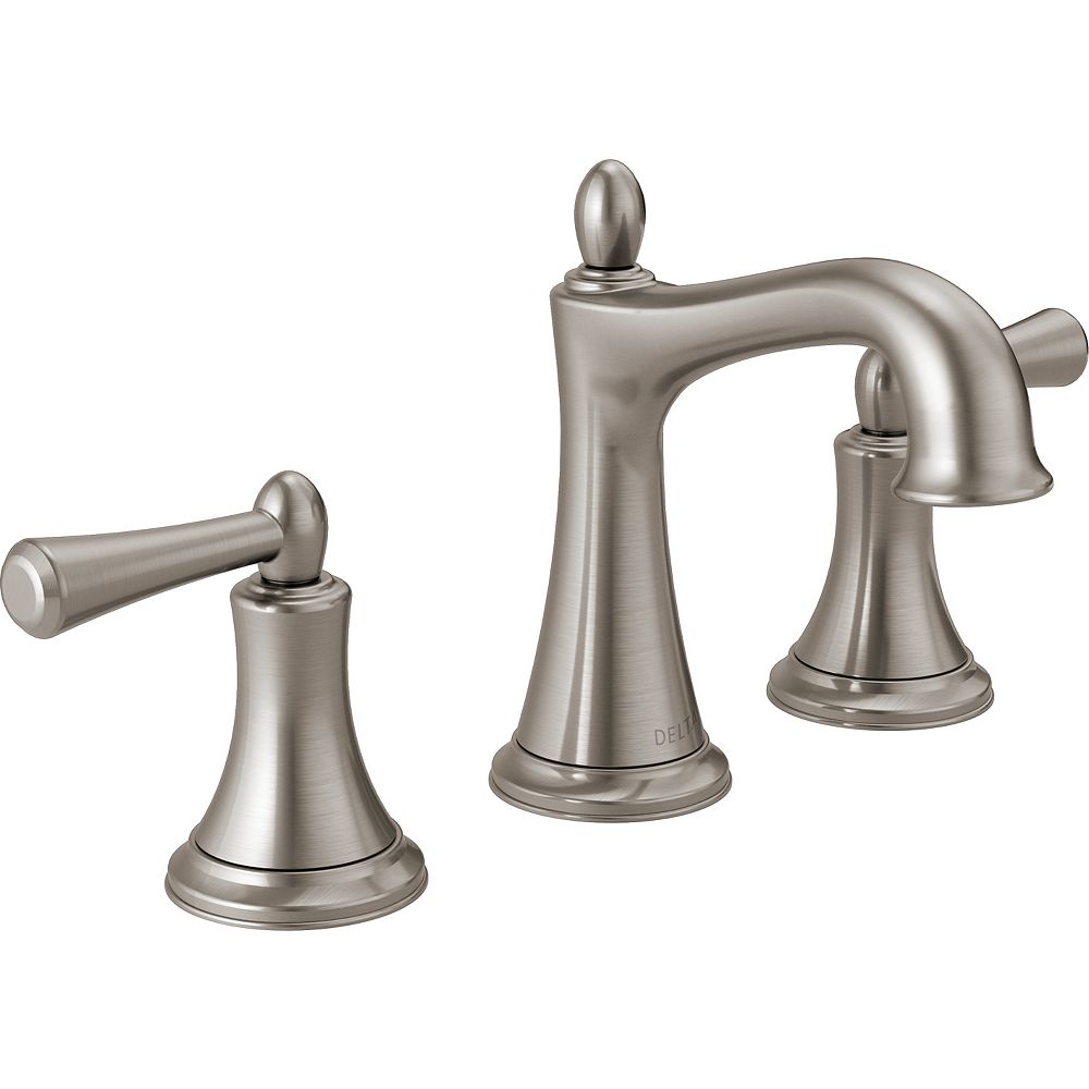 Delta Rila Two Handle Widespread Lavatory Faucet in Brushed Nickel ...