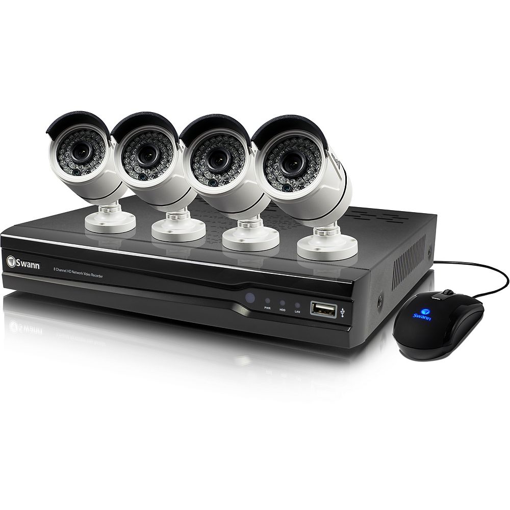 Swann 8 Channel 4MP 2TB NVR Security System With 4 Full HD 4MP Cams ...