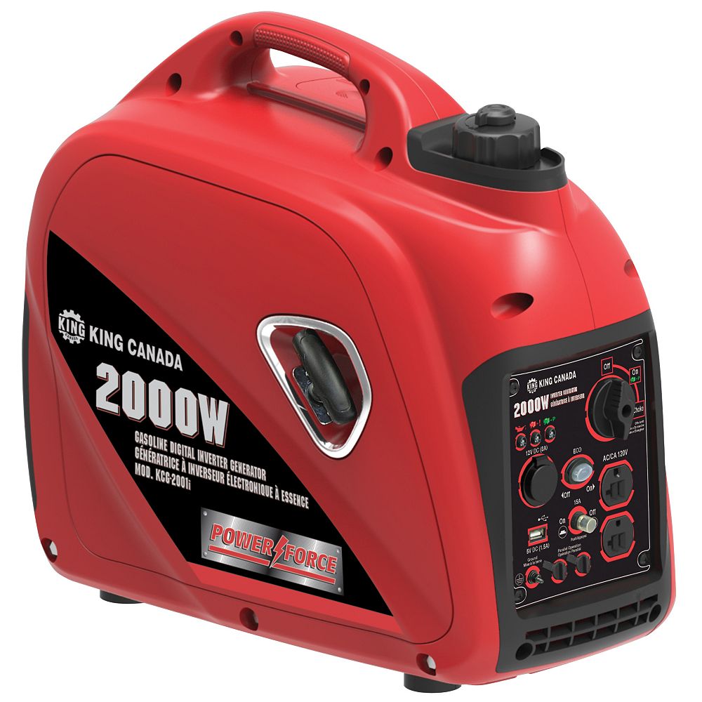 Power Force Génératrice à Inverseur Électronique à Essence de 2000W ...