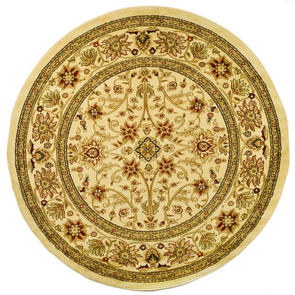 Safavieh Lyndhurst Byron Ivory 5 ft. 3 inch x 5 ft. 3 inch Indoor Round ...