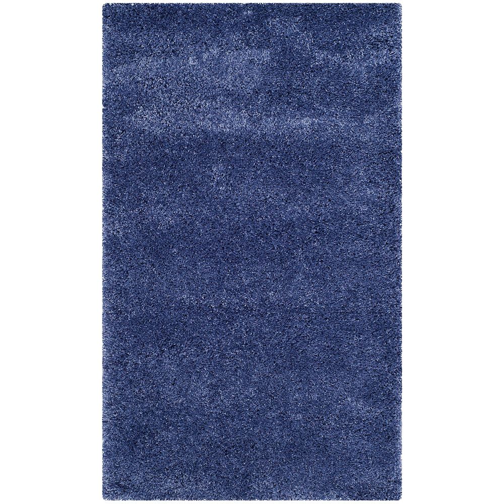 Safavieh Shag Felicia Periwinkle 3 ft. x 5 ft. Indoor Area Rug | The ...