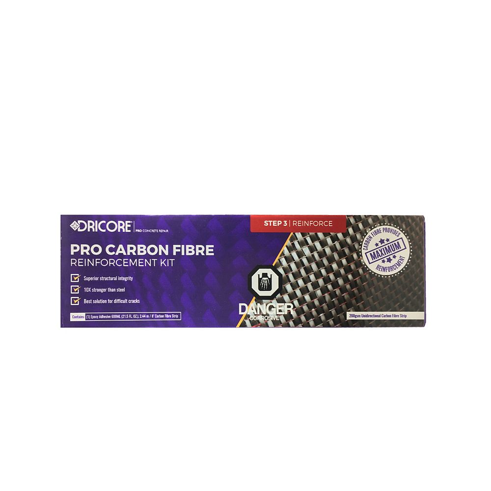 Dricore Pro Concrete Repair - Carbon Fibre Reinforcement Kit | The Home ... Dricore Pro Concrete Repair - Carbon Fibre Reinforcement Kit | The Home ...