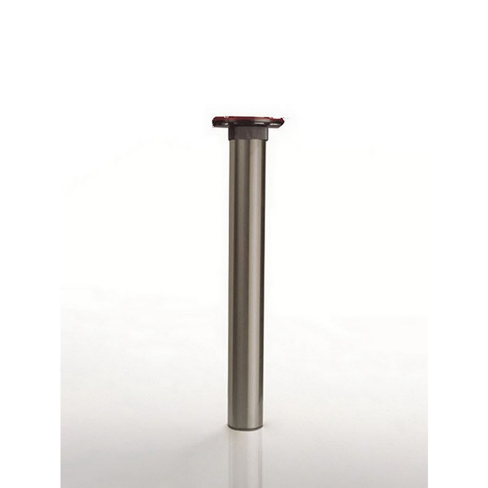 Richelieu 27 3/4-inch (705 mm) Adjustable Round Table Leg, Matte Chrome ...