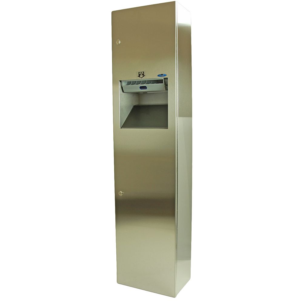 Frost Auto Roll Combination Paper Towel Dispenser/Disposal, Semi ...