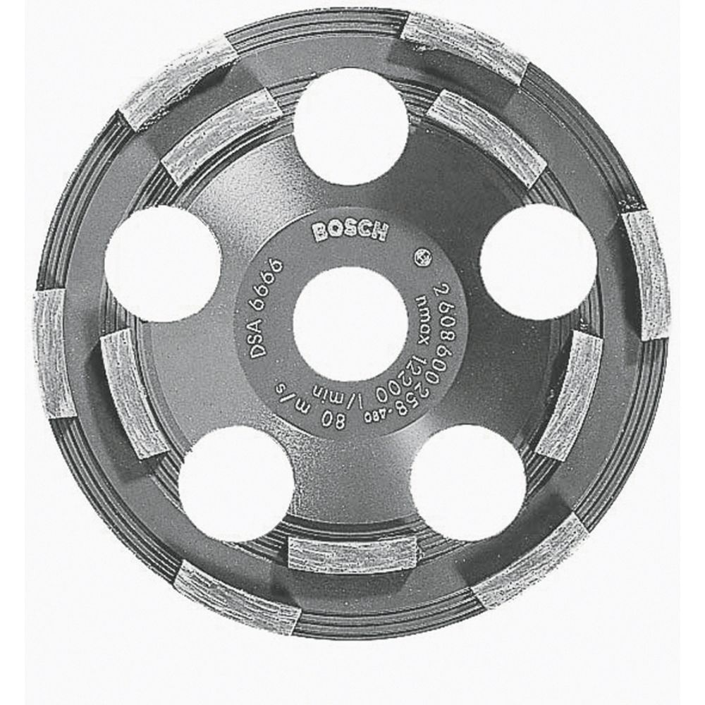 Bosch 5-inch Double Row Segmented Diamond Cup Wheel for Coating Removal ...