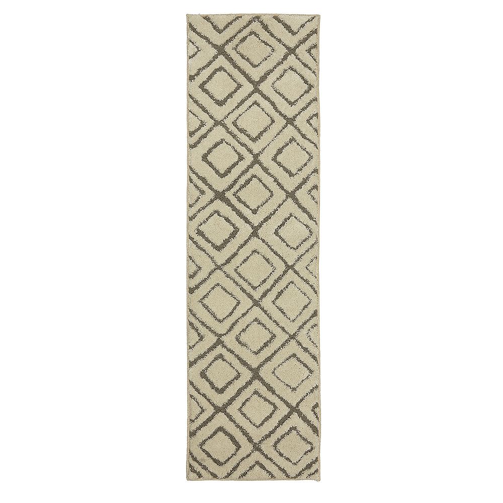 Mohawk Home Squares Cream 2 ft. 1-inch x 7 ft. Runner | The Home Depot ... Mohawk Home Squares Cream 2 ft. 1-inch x 7 ft. Runner | The Home Depot ...