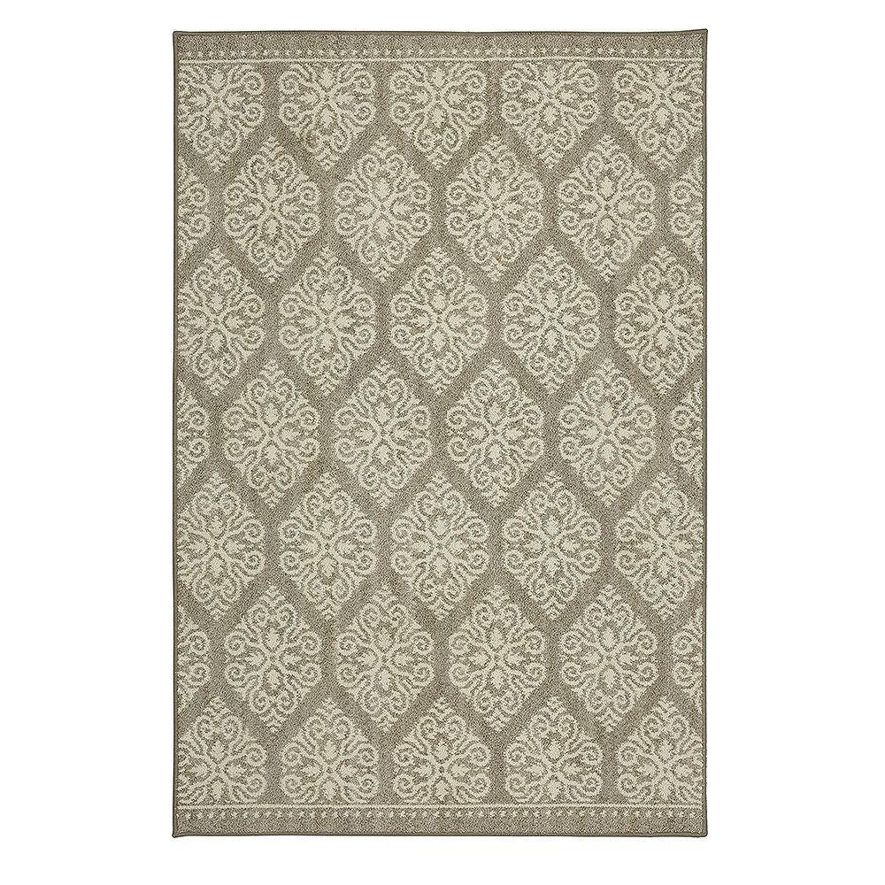 Mohawk Home Taurus Grey Cream 4 ft. x 6 ft. Area Rug | The Home Depot ...
