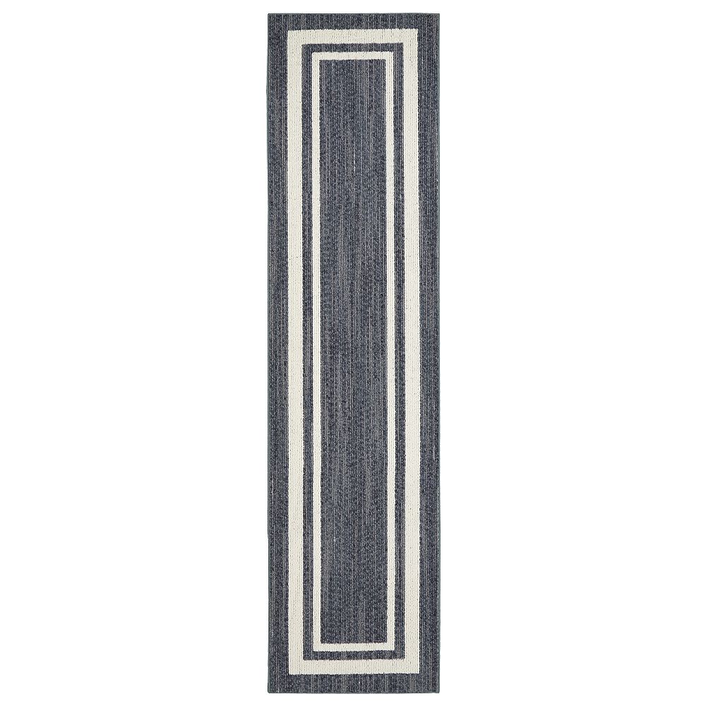 Mohawk Home Border Loop Denim/Cream 2 ft. x 8 ft. Runner | The Home ... Mohawk Home Border Loop Denim/Cream 2 ft. x 8 ft. Runner | The Home ...