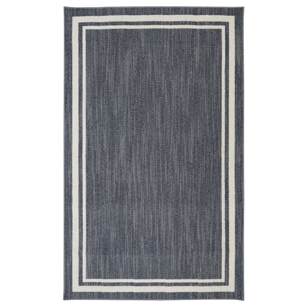 Mohawk Home Tapis Border Loop, denim/Cream, 4 pi x 6 pi | Home Depot Canada