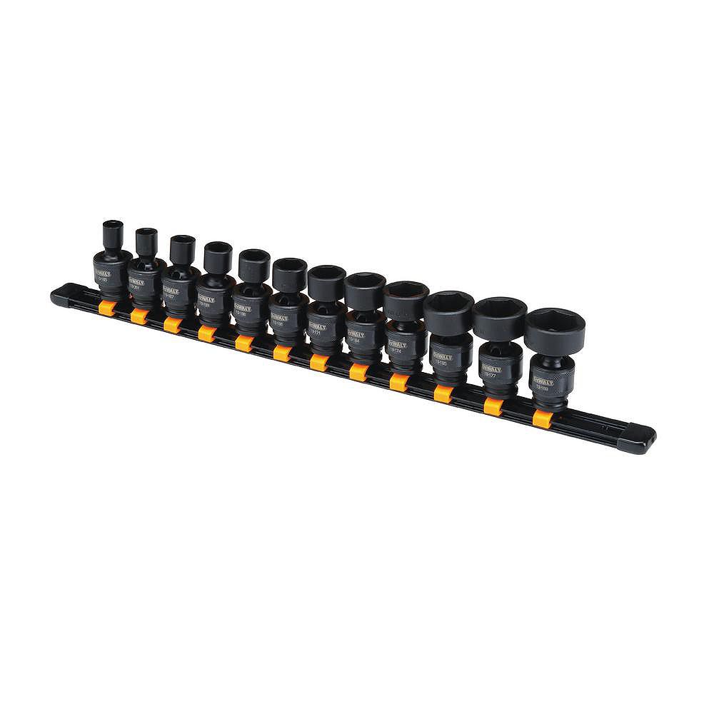 DEWALT 12 Piece 3/8 in Drive Impact Universal Socket Set | The Home ...