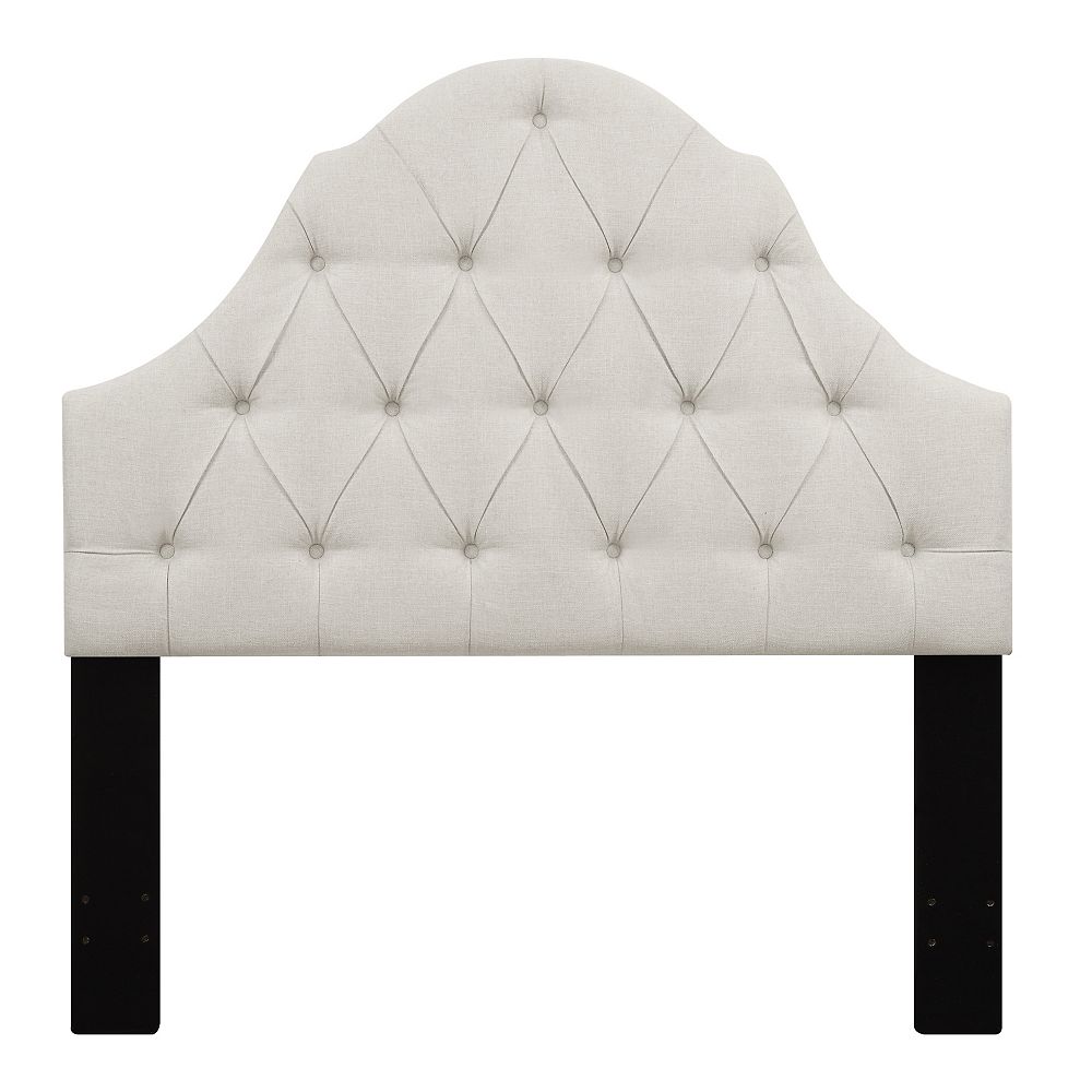 Pulaski Tête de lit (double/grand) recouverte de forme ondulée avec ...