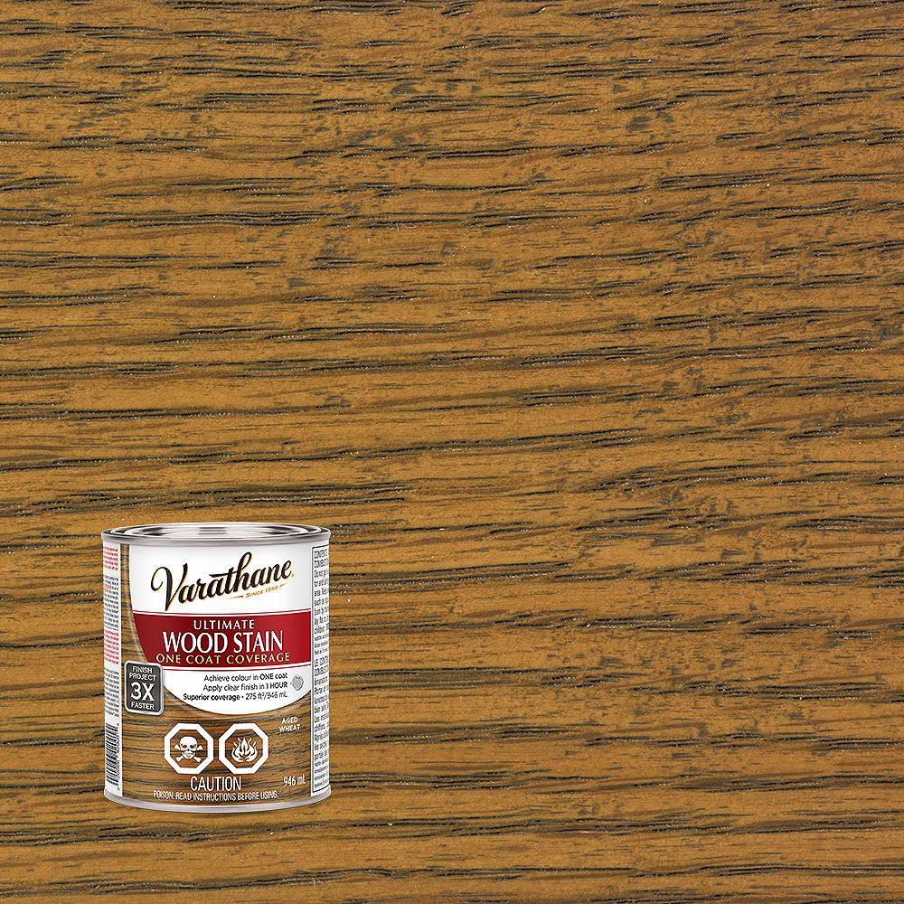 Varathane Ultimate Oil-Based Interior Wood Stain in Aged Wheat, 946 mL ...
