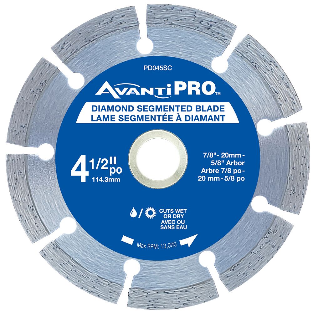 Avanti Pro 4.5 inch Segmented Diamond Blade | The Home Depot Canada