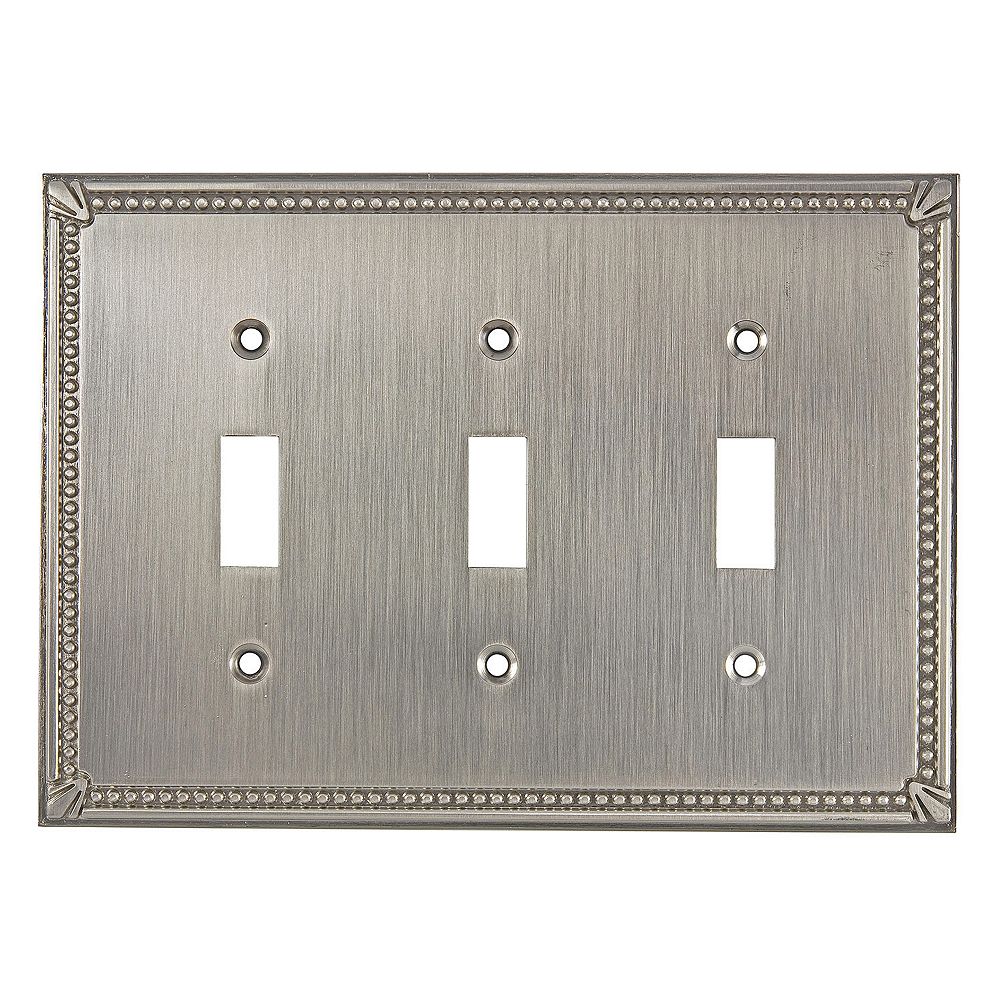 Richelieu Switch Plate 3 Toggle Entries - Traditional Style | The Home ...