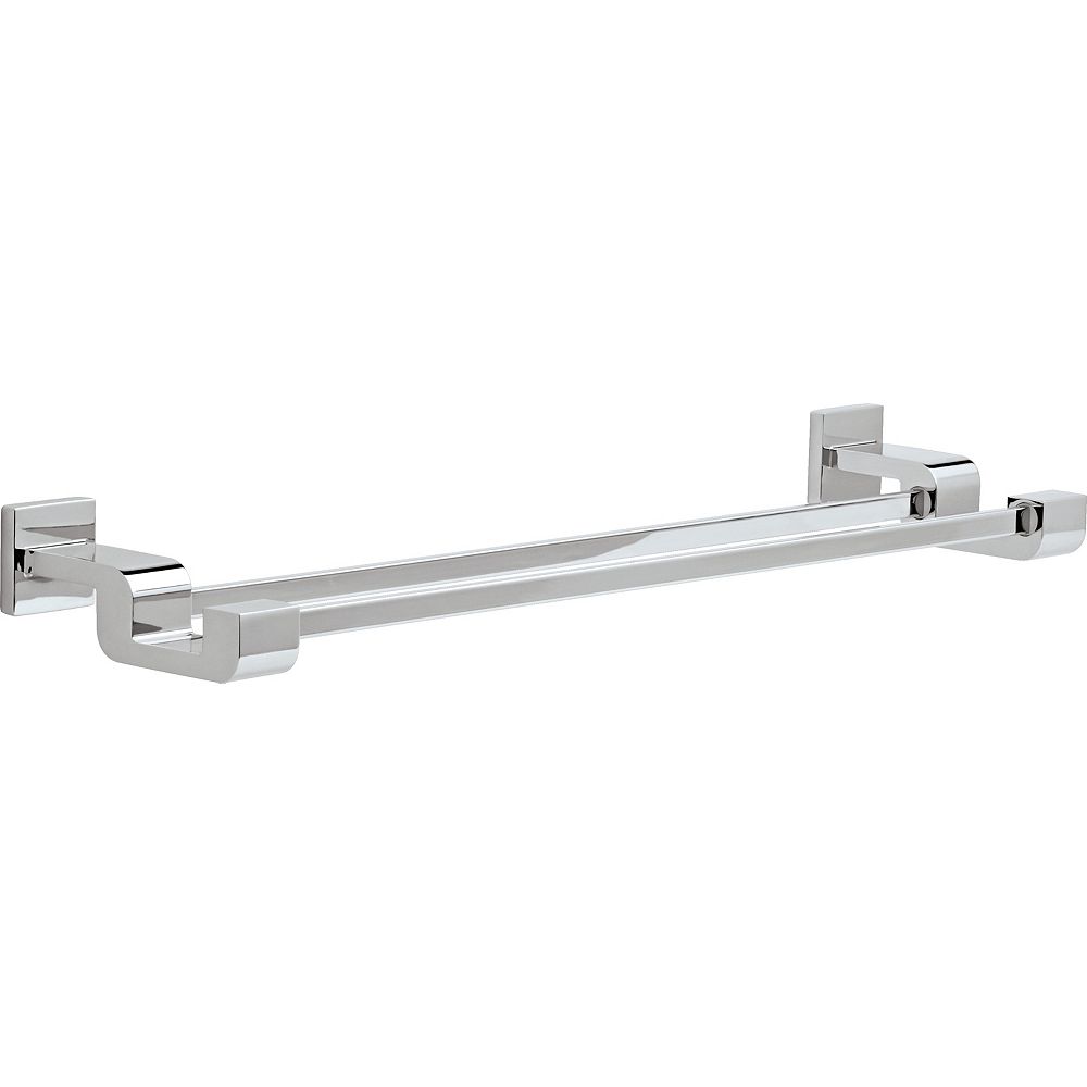 Delta Ara 24 Inch Double Towel Bar Chrome The Home Depot Canada
