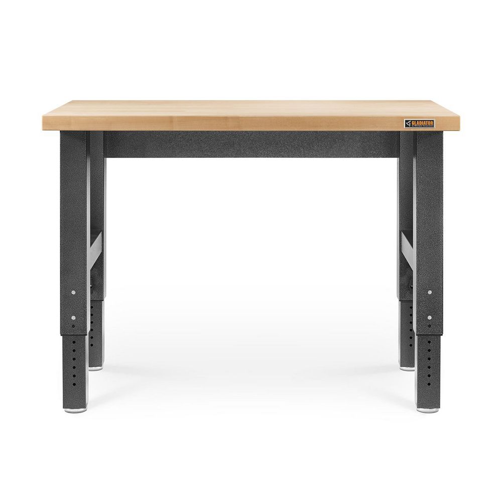 Gladiator Table de travail réglable en hauteur en granit martelé de 4 ...