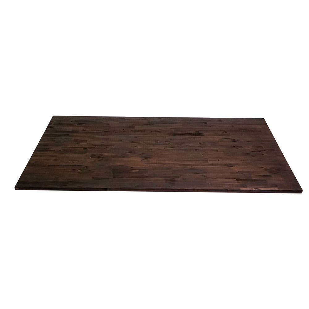 INTERBUILD 74 inch x 40 inch x 1 inch Wood Kitchen Islandtop Espresso ...