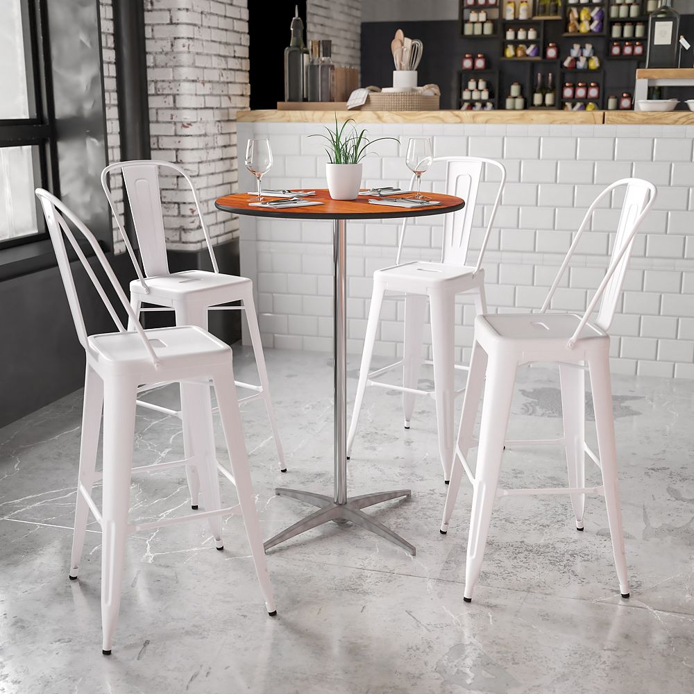 Flash Furniture 30 inch Dia Adjustable Height Pub Or Cocktail Table flash-furniture-30-inch-dia-adjustable-height-pub-or-cocktail-table