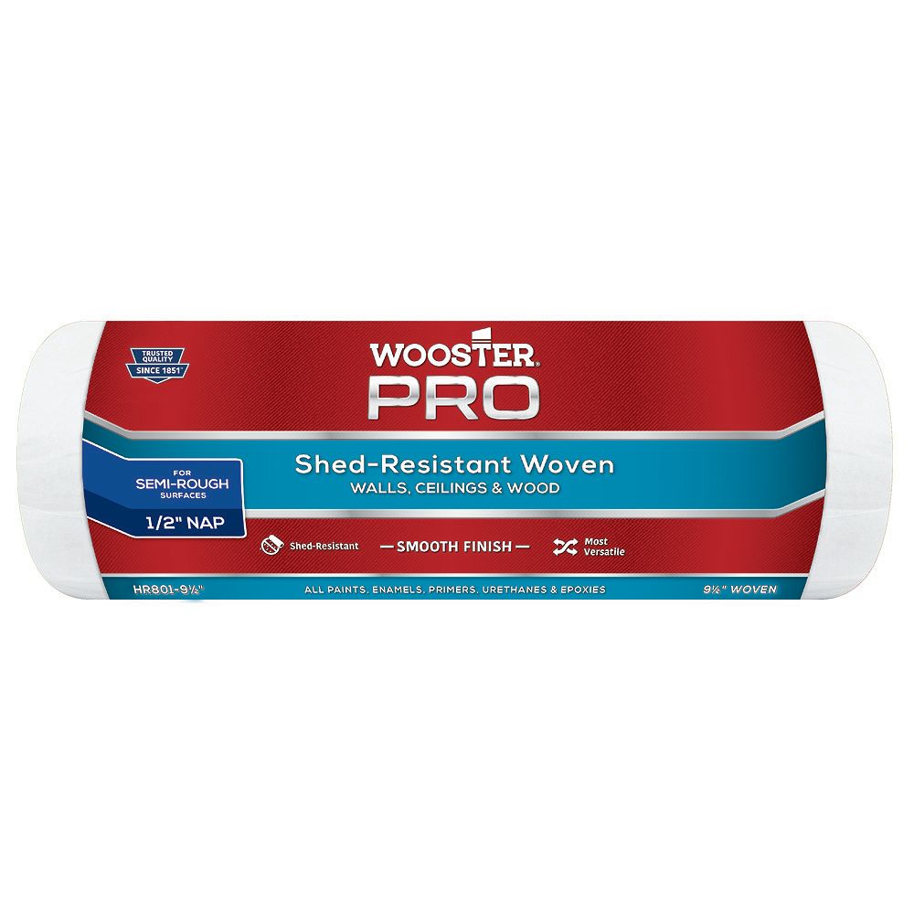Wooster 9-1/2 inch x 1/2 inch (240mm x 15mm) Pro Woven Roller Cover ...
