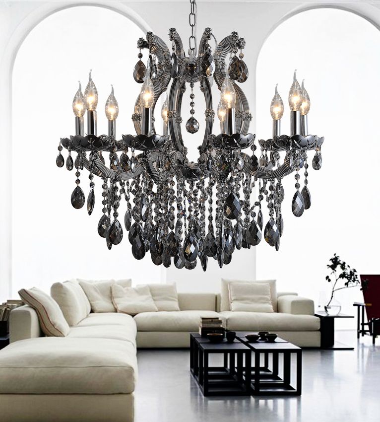 CWI Lighting Colossal 32 inch 10 Light Chandelier with Chrome Finish ...