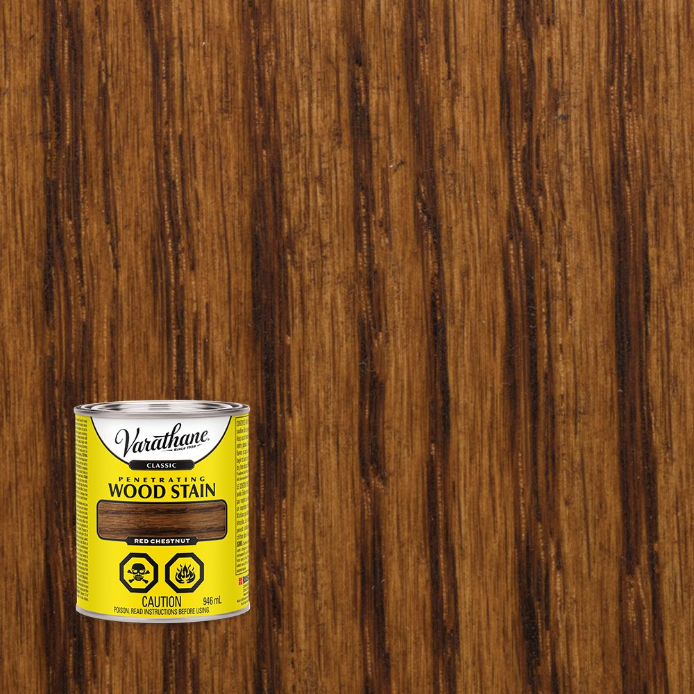 Varathane Classic Penetrating Oil-Based Wood Stain In Red Chestnut, 946 ...