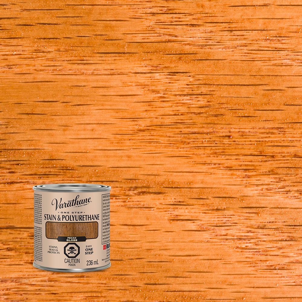 Varathane Stain & Poly One Step Oil-Based Stain & Polyurethane in Gloss ...