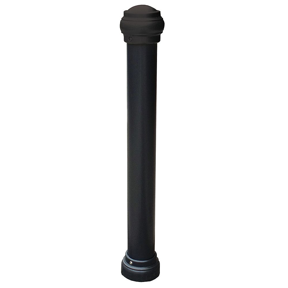 Paris 36 inch Black Permanent Surface Mount Traffic Bollard | The Home ...