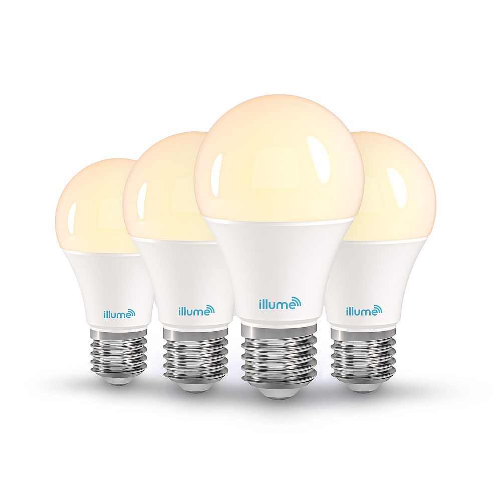 Illume 8W A-19 Multi-Color and Tunable White Smart Wi-Fi LED Light Bulb ...