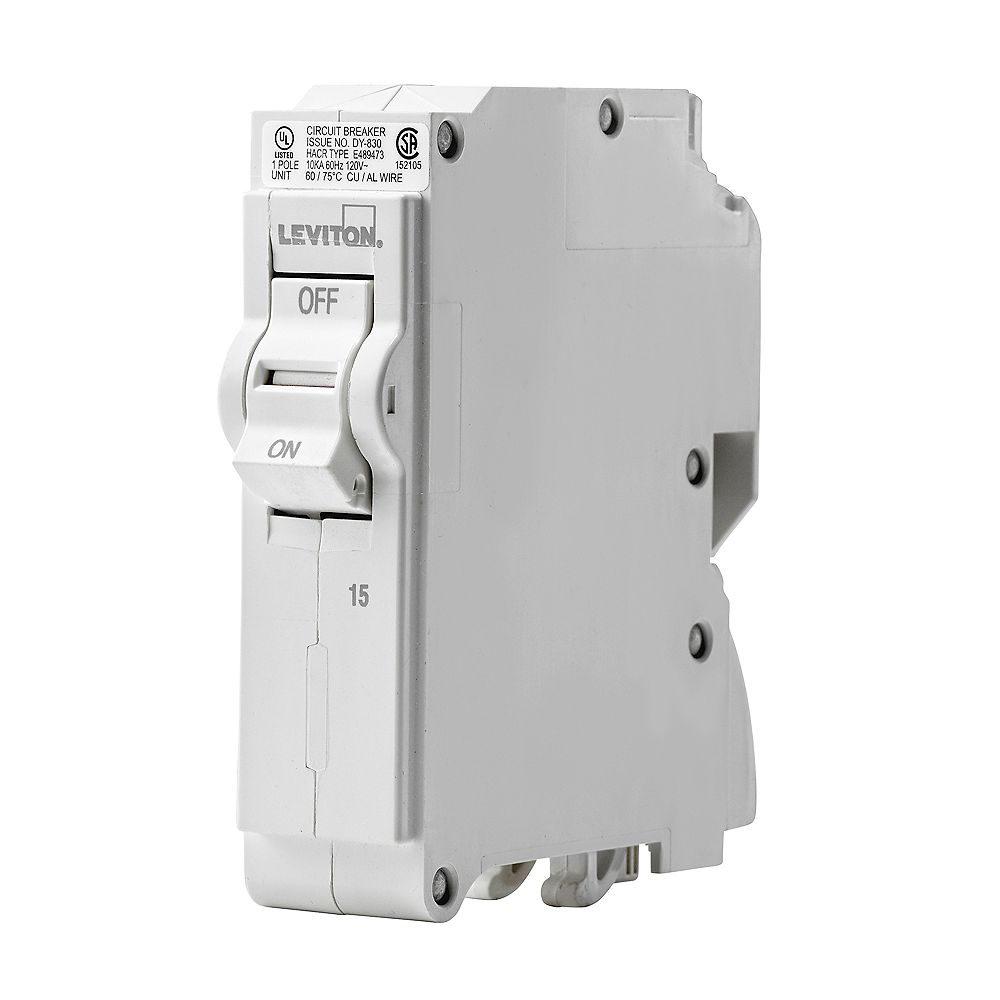 Leviton 1-Pole 15A 120V Plug-on Circuit Breaker | The Home Depot Canada