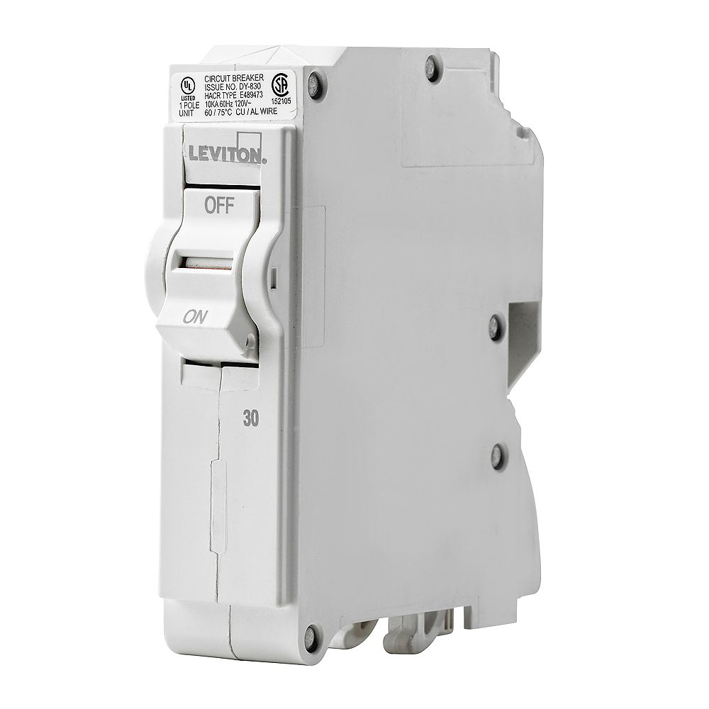 Leviton 1-Pole 30A 120V Plug-on Circuit Breaker | The Home Depot Canada