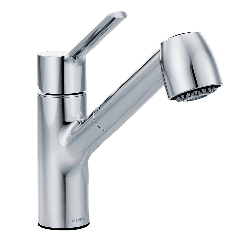 MOEN Method Single-Handle Pull-Out Sprayer Kitchen Faucet with Power ...