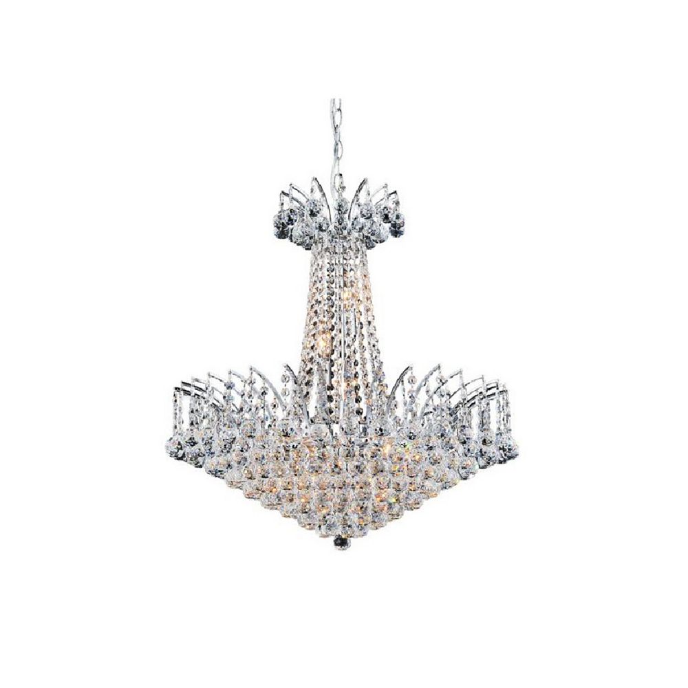 CWI Lighting Posh 24 inch 11 Light Chandelier with Chrome Finish | The ...