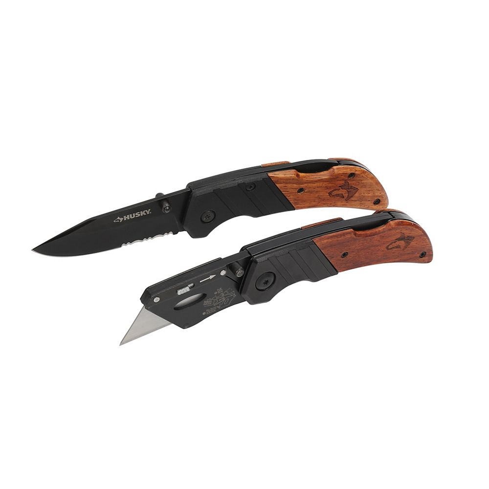 Husky Wooden Knife Set (2-Piece) | The Home Depot Canada