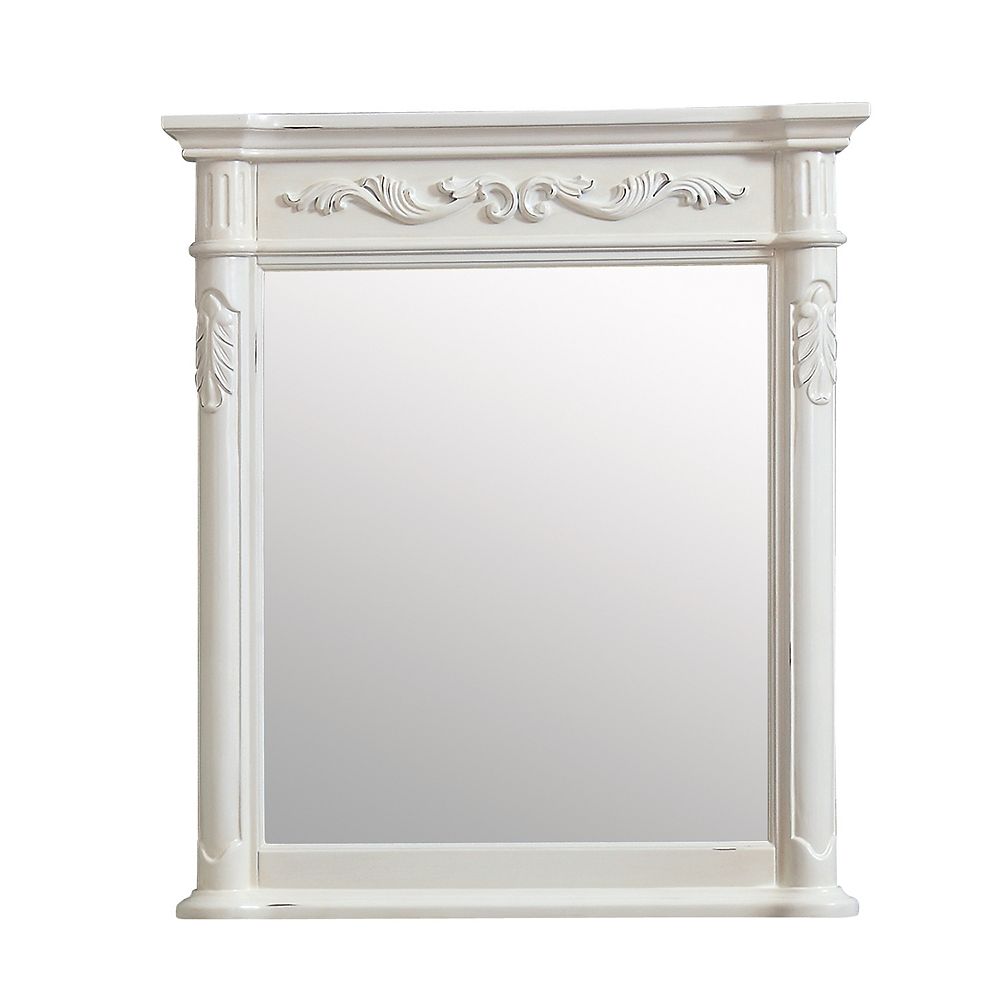 Avanity Provence 30 inch Mirror in Antique White finish | The Home ...
