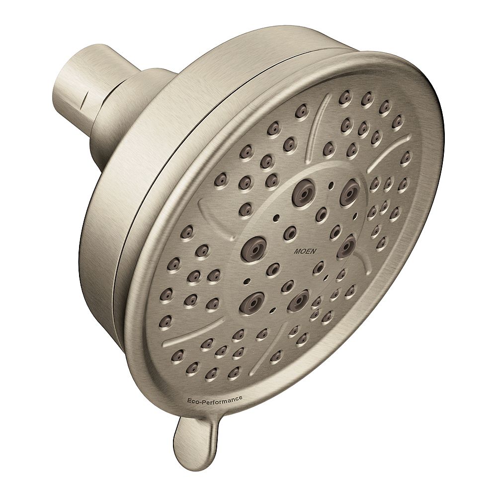 MOEN 4-Spray Eco-Performance 4.4-inch Single Wall Mount Fixed Shower ... MOEN 4-Spray Eco-Performance 4.4-inch Single Wall Mount Fixed Shower ...