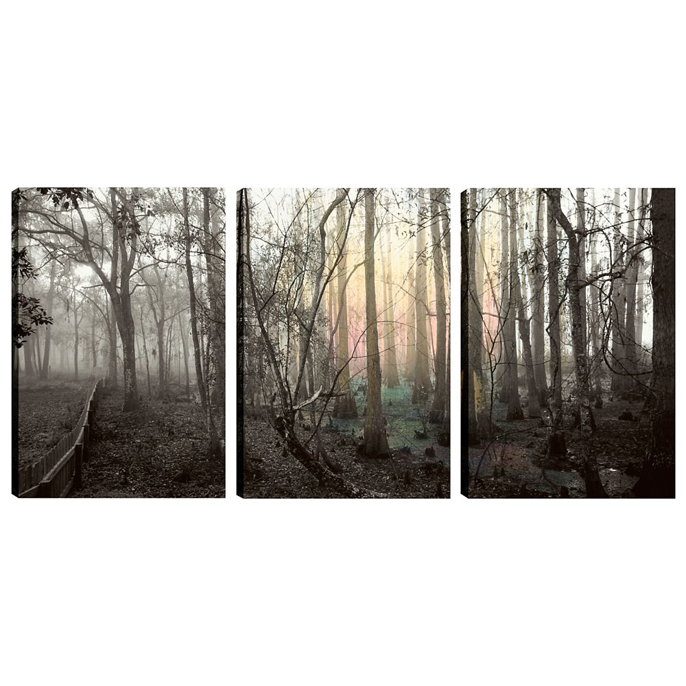 Art Maison Canada 18X12 Landscape Photography Thin Branches Canvas Wall ...