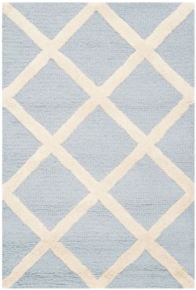 Safavieh Cambridge Madison Light Blue / Ivory 3 ft. x 5 ft. Indoor Area ...